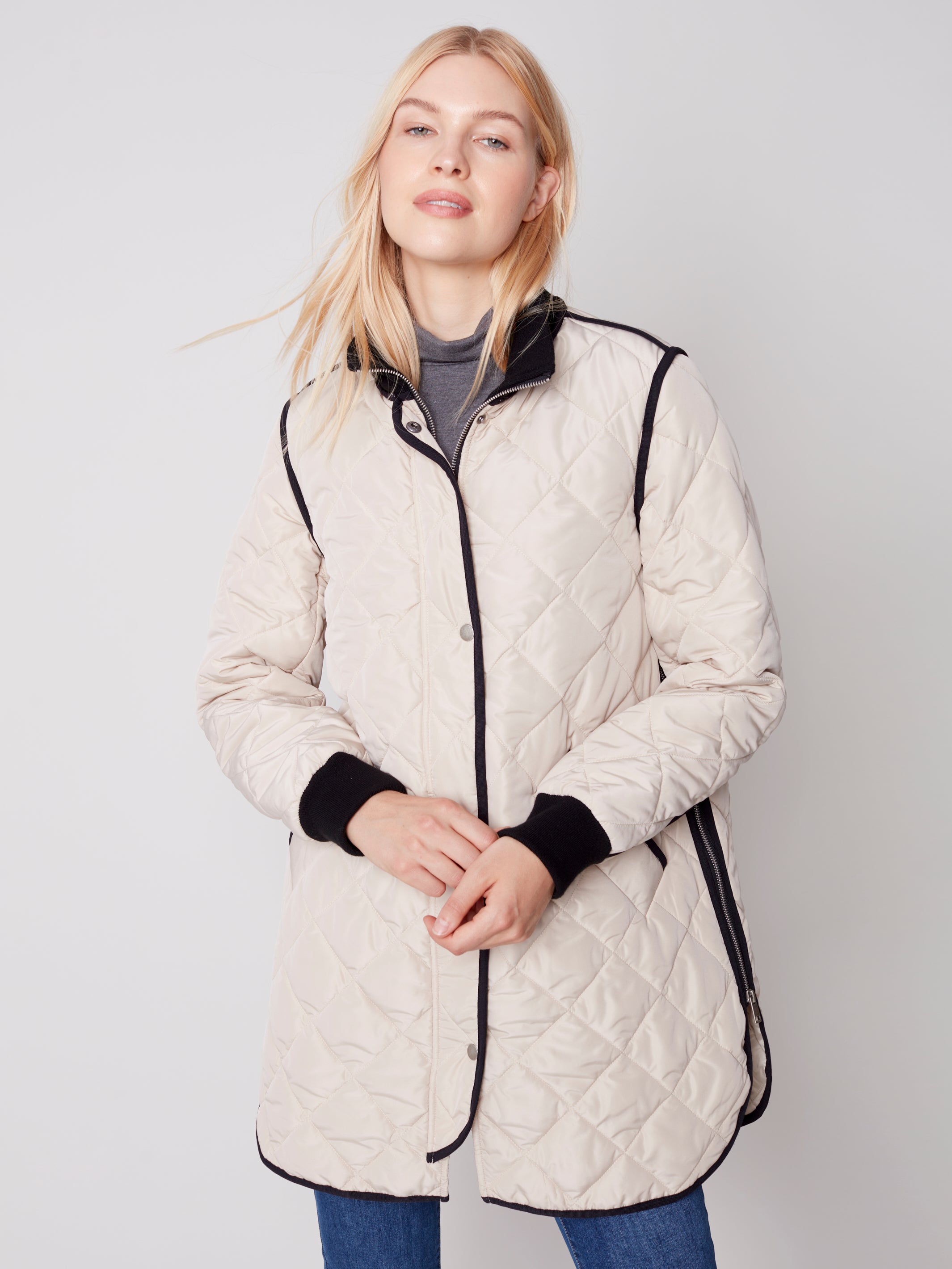 Two-Tone Nylon Jacket – Modella Lifestyle