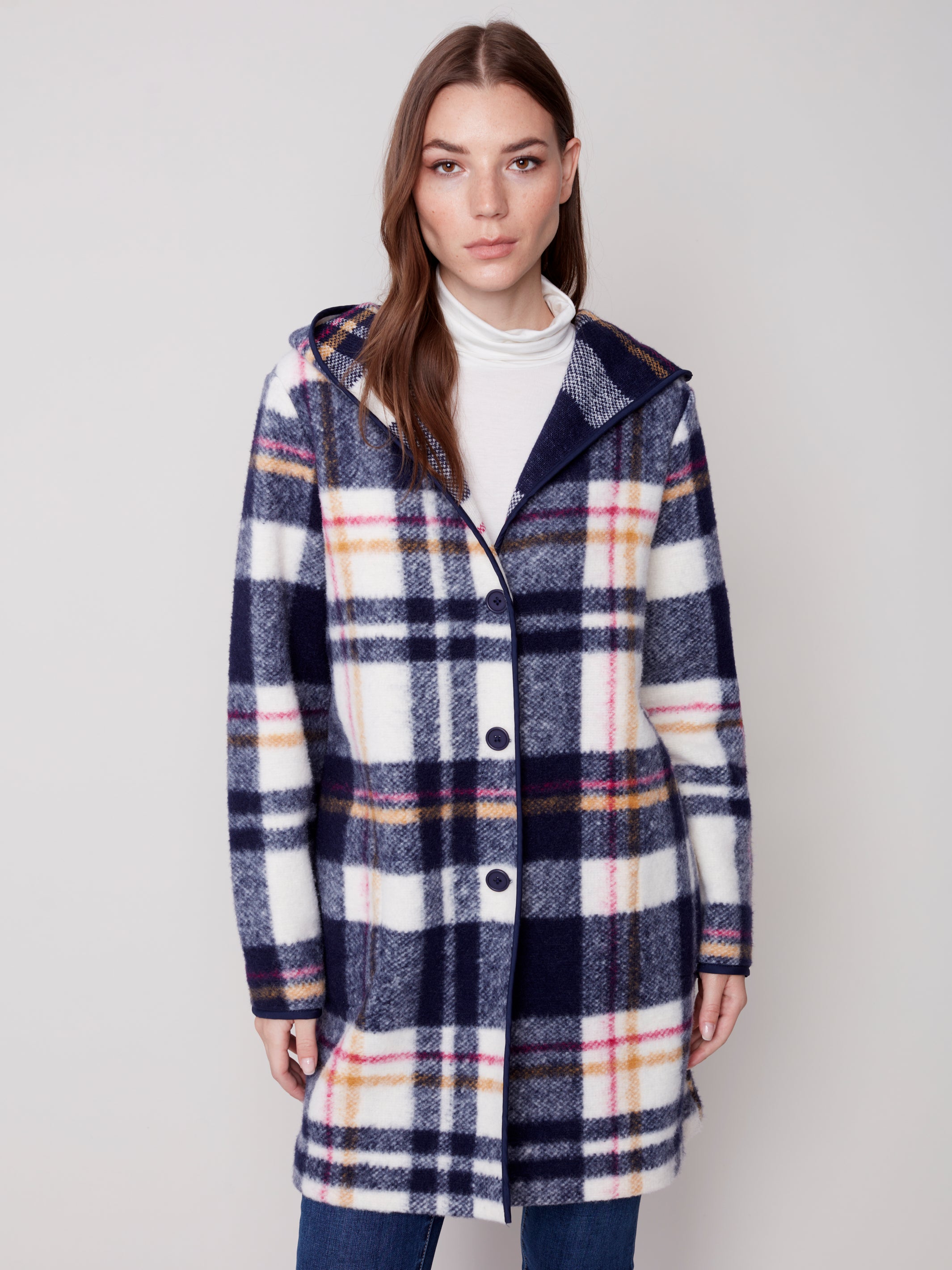 Boiled Wool Plaid Jacket – Modella Lifestyle
