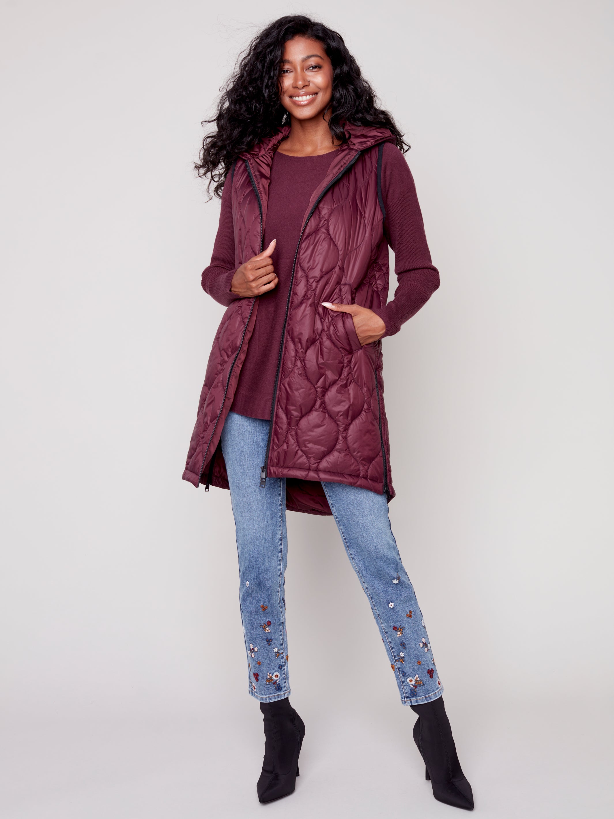 Hooded Quilted Puffer Vest – Modella Lifestyle