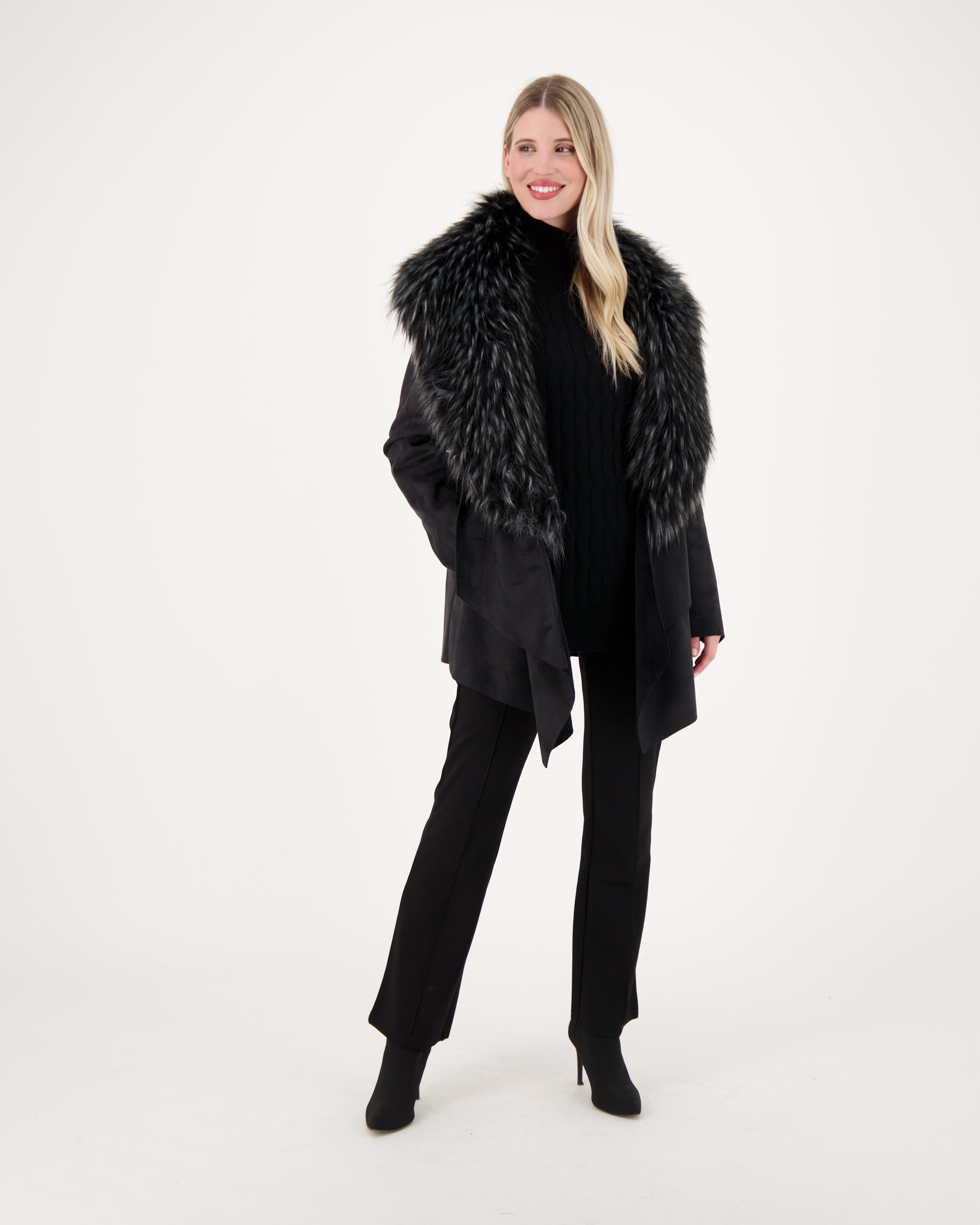 Removable Faux Fur Suede Jacket – Modella Lifestyle