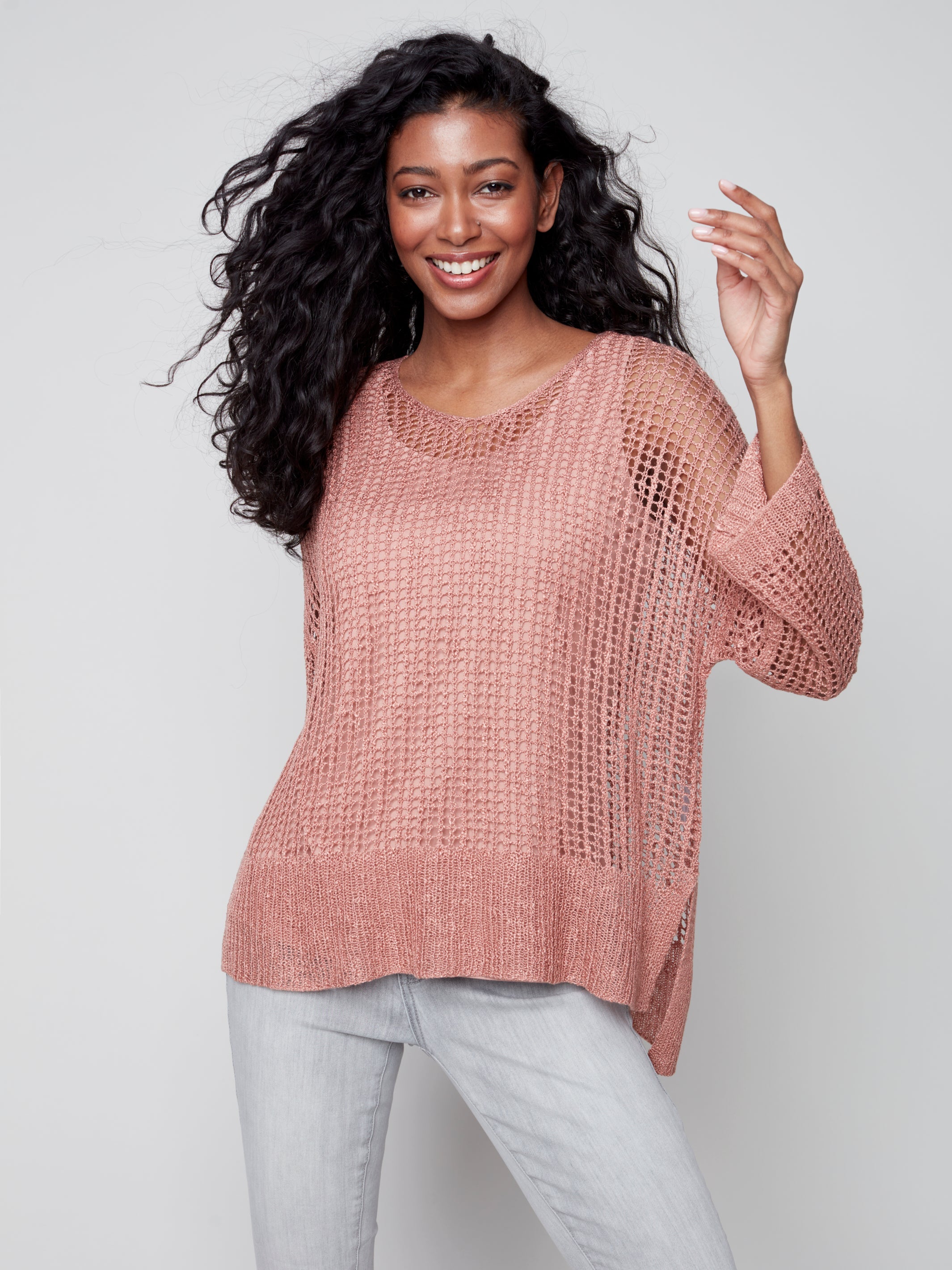 Long Sleeve Sweater With Hem Detail – Modella Lifestyle
